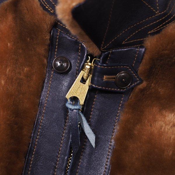 [25周年記念モデル]ワイツーレザー Y2-10-25SP INDIGO HORSE GRIZZLY JACKET インディゴホース ...