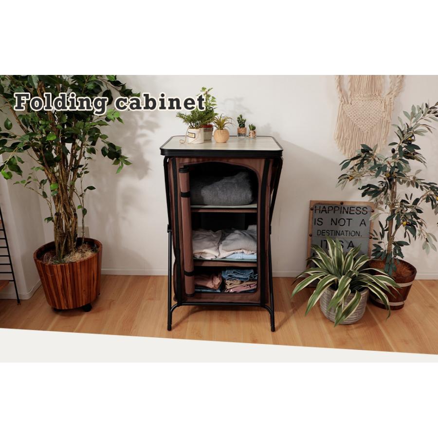 東谷 フォールディングキャビネット 折りたたみ式 アウトドア キャンプ インドア インテリア 収納 棚 OLC-627 : セルタンヤフー店 - 通販 - Yahoo!ショッピング