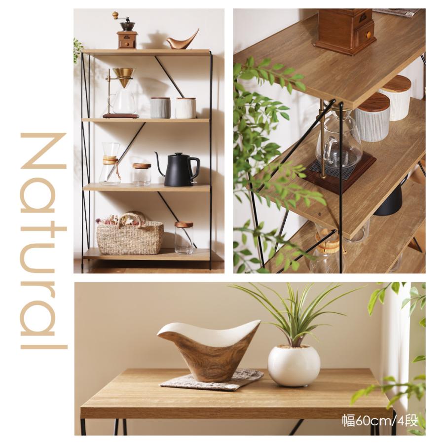 不二貿易 ezbo イジボ ラック ワイヤーラック 幅40cm 3段 オープンラック 棚 シェルフ リビング 収納 工具不要 簡単組立て ワイヤーフレーム ナチュラル ブラウン グレー ...