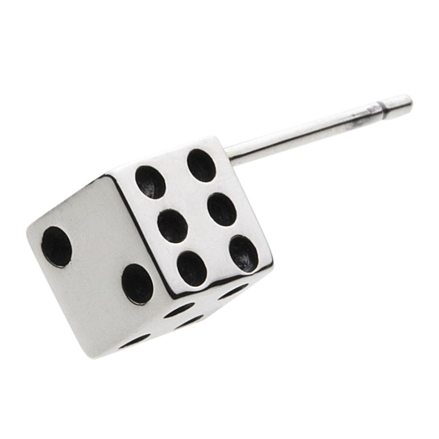 cenote ピアス シルバー アクセサリー ダイス ギャンブル パンクロック サイコロモチーフ メンズ セノーテ e0443 ...