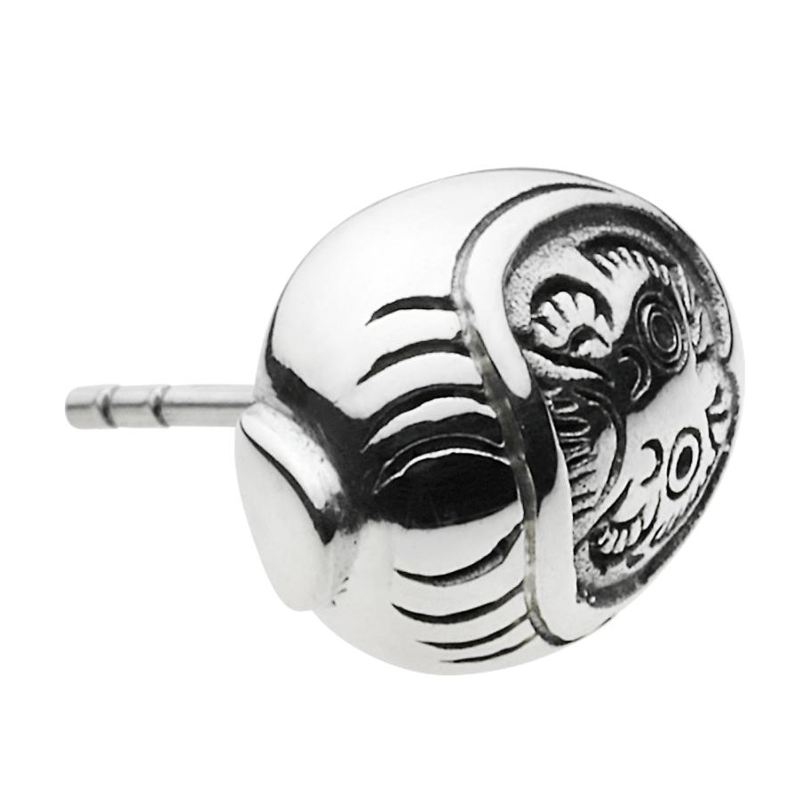 cenote ピアス シルバー アクセサリー 和柄 達磨スタッド だるま 和風 縁起物 招福 開運モチーフ メンズ セノーテ e0617 ...