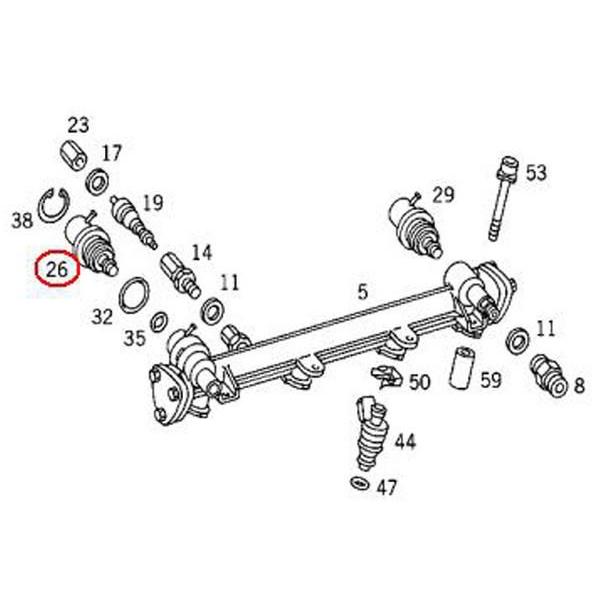 フューエル プレッシャーレギュレター メルセデスベンツ Eクラス W210 E230 E320 E420 E50 :0000781889-ed04:セントピア ショッピングストア - 通販 ...