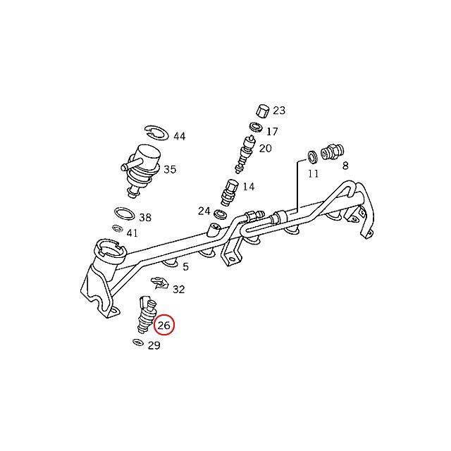 Mercedes-Benz インジェクター メルセデスベンツ Eクラス W210 E230 E320 M104 直6 M111 直4エンジン : セントピア ショッピングストア - 通販 ...