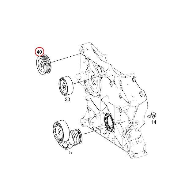 Mercedes-Benz アイドラープーリー メルセデスベンツ R172 W204 W207 W212 M271 直4エンジン : セント ...