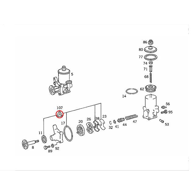 パワステポンプ シール リペアキット メルセデスベンツ R129 W124 W126 W201 W463 :0004604861:セントピア ...