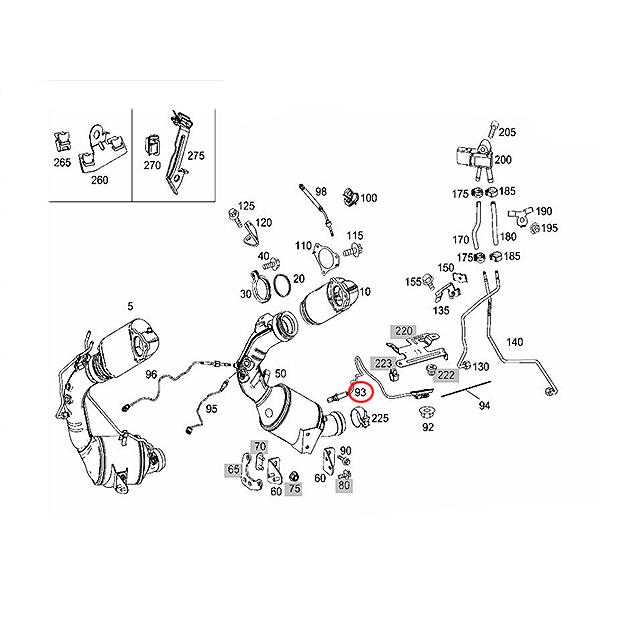 純正品 NOXセンサー メルセデスベンツ Eクラス W212 E220D E350D : 0009051412-ed02 : セントピア ...