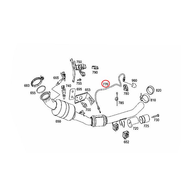 Mercedes-Benz 純正品 排気 温度センサー メルセデスベンツ Mクラス W166 ML350 : セントピア ショッピングストア ...