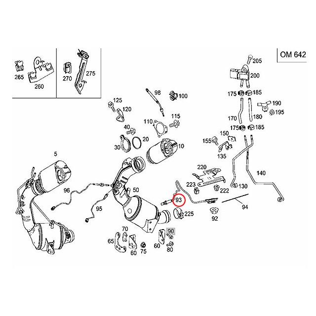 Mercedes-Benz 純正品 NOXセンサー メルセデスベンツ MLクラス W166 ML350D : セントピア ショッピングストア ...