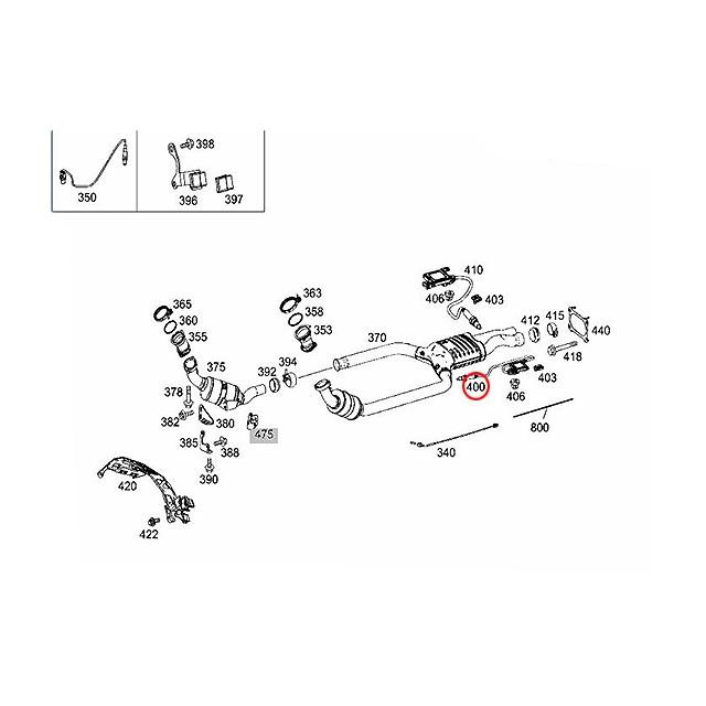 純正 NOXセンサー メルセデスベンツ Eクラス W212 E400 M276 V6エンジン :0009053903-ed03:セントピア ...