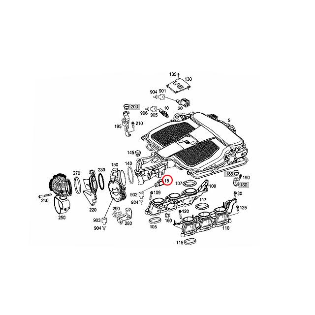 インテーク プレッシャーセンサー メルセデスベンツ GLKクラス X204 GLK350 : 0009055906-ed05 : セントピア ...