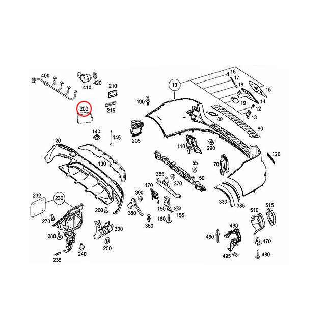 Mercedes-Benz（メルセデス・ベンツ） 純正品 レーダーセンサー Eクラス W207 E250 E350 E400 E550 : セントピア ショッピングストア - 通販 ...