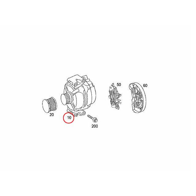 Mercedes-Benz オルタネーター 140A メルセデスベンツ Cクラス W205 C450AMG 4マチック : セントピア ...