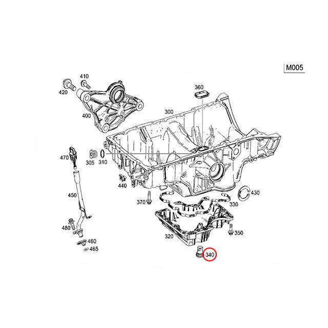 Mercedes-Benz（メルセデス・ベンツ） エンジンオイルパン用 ドレンボルト W463 Gクラス W463 G550 (樹脂 ...