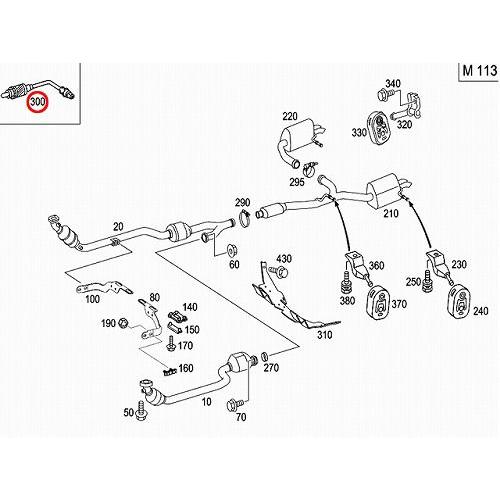 O2センサー メルセデスベンツ Cクラス W203 C240 C320 C32AMG C55AMG : 0015405017-ed05 ...