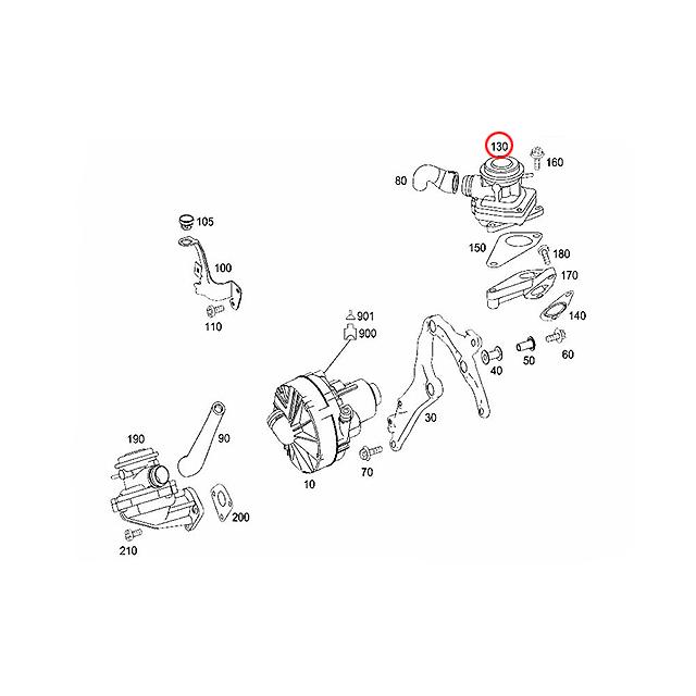 Mercedes-Benz 純正品 コンビバルブ 左側 メルセデスベンツ Sクラス W221 S350 S400 S500 S550 ...