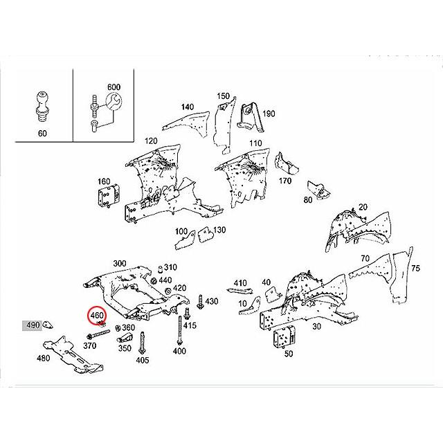 Mercedes-Benz ジャッキアップ ポイント メルセデスベンツ Eクラス W210 E230 E240 E320 E400 E420 E430 E50AMG E55AMG : セント ...