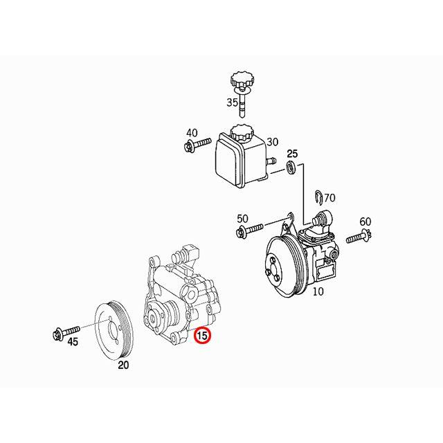 Mercedes-Benz パワステポンプ パワーステアリングポンプ メルセデスベンツ Gクラス W463 G320 G500 G55AMG ...