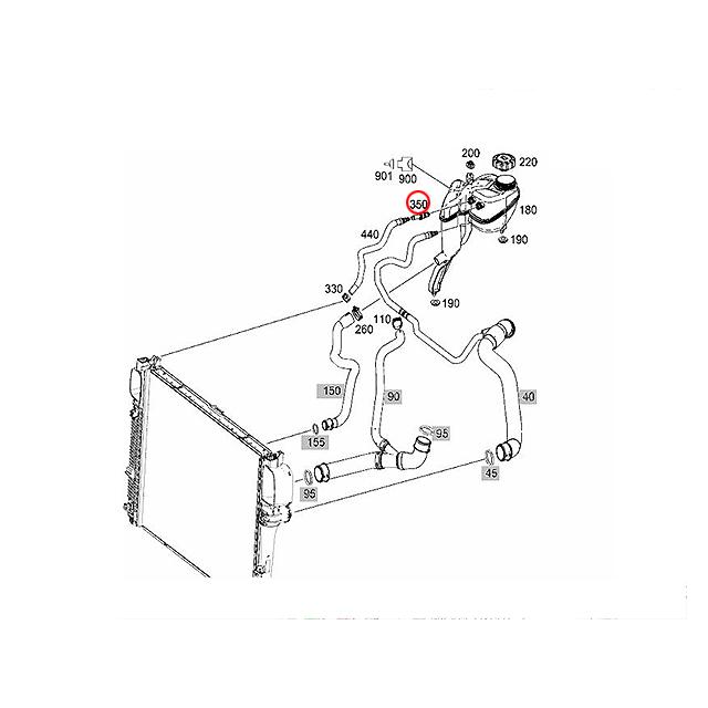 Mercedes-Benz コネクティングピース メルセデスベンツ Sクラス W221 S350 S400 S500 S550 S600 ...