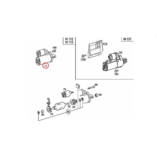 セルモーター メルセデスベンツ R129 R170 R230 W163 W202 W203 W208 W209 W210 W211 W220 ...