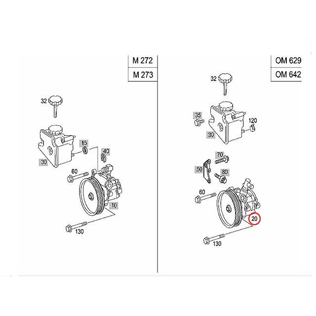 パワステポンプ メルセデスベンツ Eクラス W211 E320 CDI : 0054660201 : セントピア ショッピングストア - 通販 ...