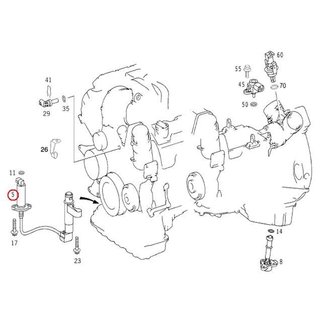 Mercedes-Benz 純正品 エンジン オイルレベルセンサー メルセデスベンツ Eクラス W210 E240 E320 E430 ...