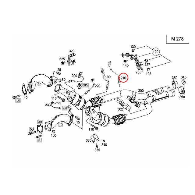 O2センサー メルセデスベンツ C/GLKクラス W204 C350 X204 GLK350 : 0065422018-ed03 : セント ...