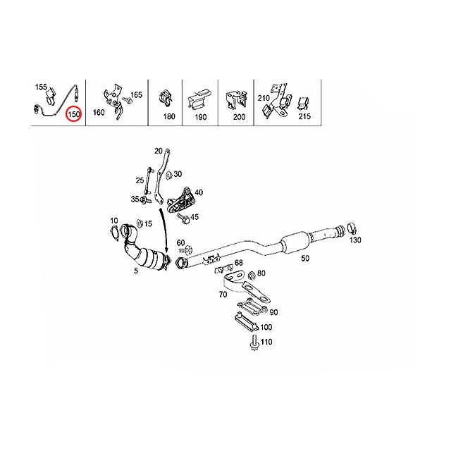 O2センサー メルセデスベンツ Cクラス W204 C180 C200 C250 : 0065422218-ed01 : セントピア ...