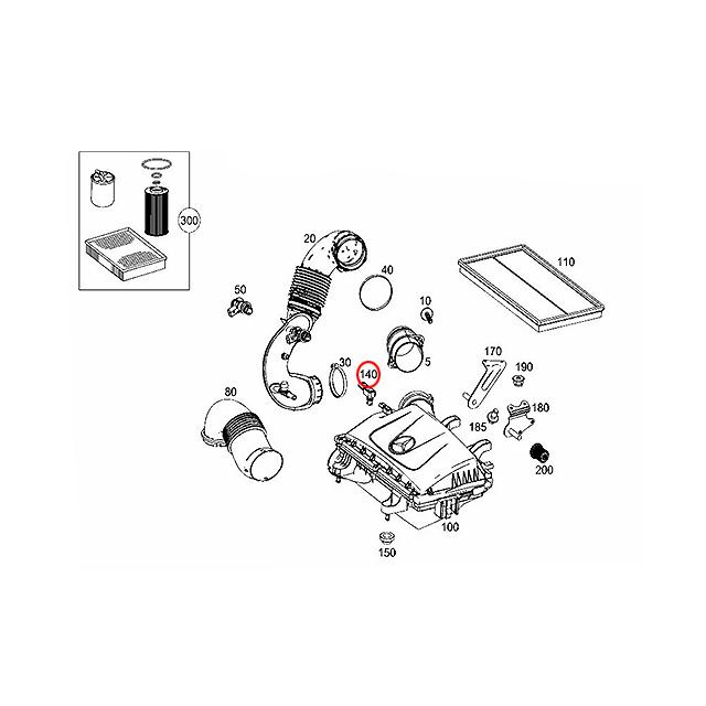 Mercedes-Benz インテーク プレッシャーセンサー メルセデスベンツ GLAクラス X156 GLA180 GLA250 ...