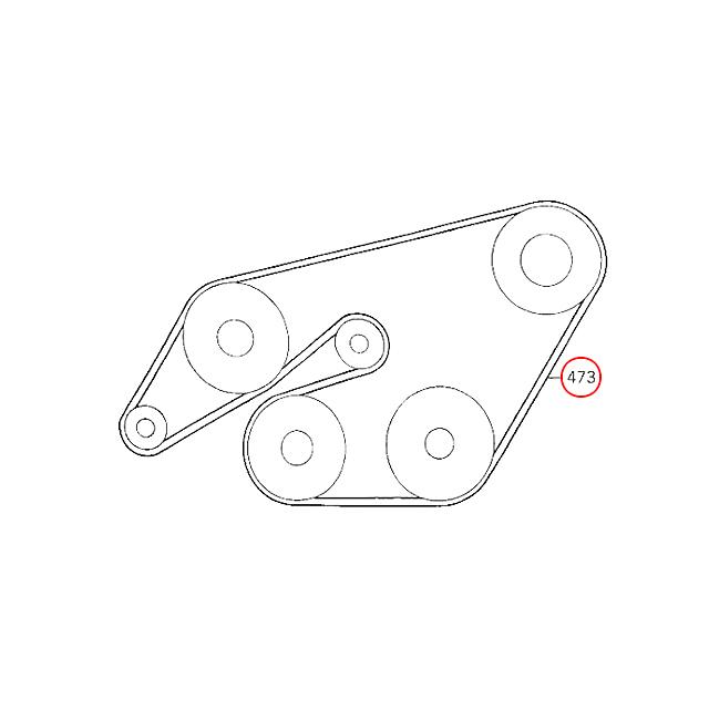Mercedes-Benz ファンベルト メルセデスベンツ ミディアムクラス W124 300TD E300TD OM603 直6エンジン : セントピア ショッピングストア - 通販 ...