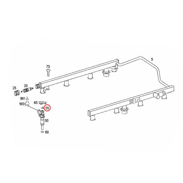 インジェクター Oリング(1個) メルセデスベンツ Aクラス W169 A170 A180 A200 :0149976845-ed02:セント ...