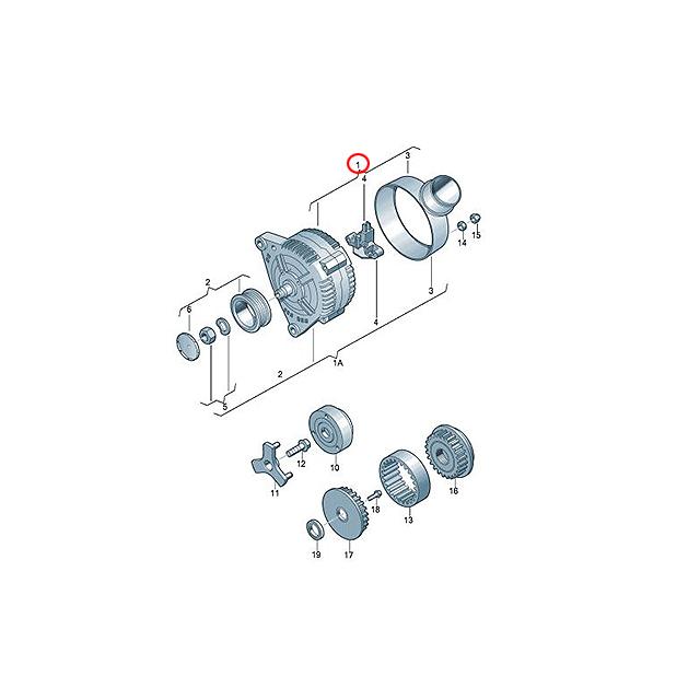 Audi オルタネーター 120A アウディ A4 S4 8DAAHF 8DABC 8DACKF 8DADR 8DAEBF 8DAGA 8DAGAF 8DAGBF 8DAPS 8DAPSF ...