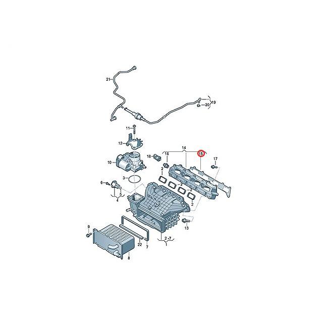 インテークマニホールド ガスケット フォルクスワーゲン シャラン 7NCAV 7NCTH SHARAN :03C129717C-ed07 ...