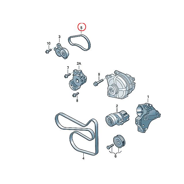 ファンベルト フォルクスワーゲン シャラン 7NCTH 7NCAV SHARAN : 03c145933a-ed07 : セントピア ...