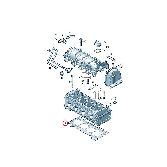 タペットカバー ガスケット フォルクスワーゲン ゴルフ6(5K) ザ・ビートル(16) ポロ(6R) CBZB エンジン ...