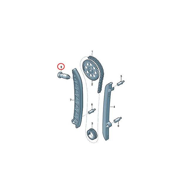 タイミングチェーン テンショナー フォルクスワーゲン ザ・ビートル 16CBZ 16CBZK THE BEETLE :03F109507F ...