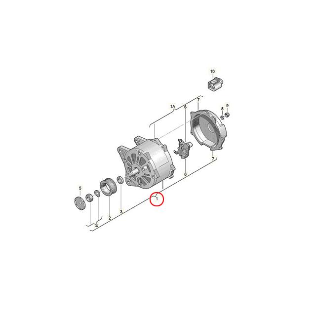 フォルクスワーゲン オルタネーター 14V 140A ゴルフ6 1KCAV 1KCAVK 1KCAX 1KCBZ 1KCCZ 1KCDL ...