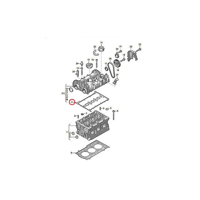 タペットカバー ガスケット アウディ Q2 GACZE GACHZ :04C103483E-ed03:セントピア ショッピングストア - 通販 ...