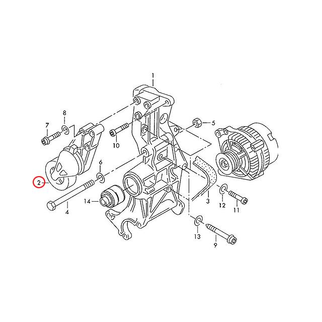 ベルトテンショナー フォルクスワーゲン アウディ パサート(3B) A4(8D) A6(4A) :058903133D:セントピア ...