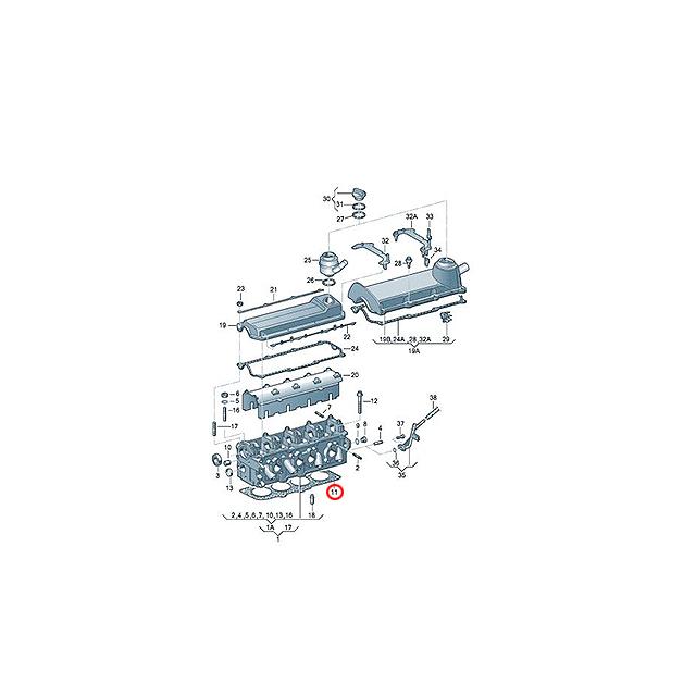 シリンダーヘッド ガスケット フォルクスワーゲン ニュービートル 9CBFS NEW BEETLE :06B103383H-ed01:セント ...