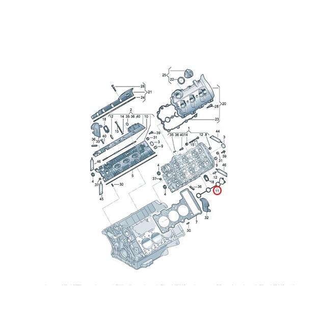 Audi プラグホールガスケット 左側 アウディ A8 4EBPKF : セントピア ショッピングストア - 通販 - Yahoo!ショッピング