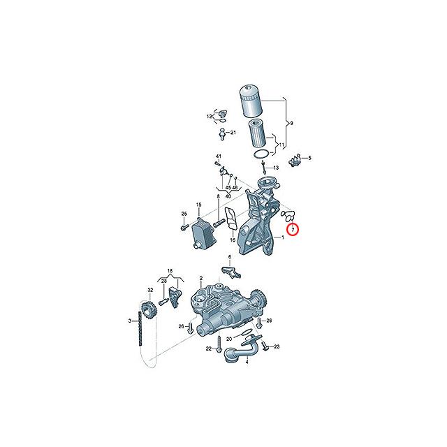 フォルクスワーゲン オイルフィルター ケース ガスケット ザ・ビートル 16CPL THE BEETLE : セントピア ショッピングストア ...