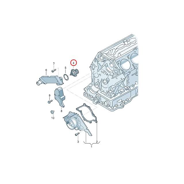 サーモスタット 82度開弁 フォルクスワーゲン アウディ トゥアレグ(7L 7P) S6 RS6(4B) A8(4E ...