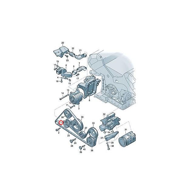 Audi ベルトテンショナー アウディ A8 4EBFLF 4EBFMF 4EBFML 2003年〜2006年 : セントピア ショッピング ...