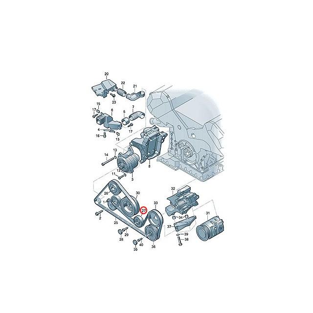 Audi アイドラープーリー アウディ V8 44ABH : セントピア ショッピングストア - 通販 - Yahoo!ショッピング