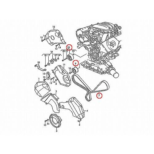 フォルクスワーゲン タイミングベルト ベルトテンショナー セット パサート 3BAPRF 3BACKF 3BAMX 3BAMXF ...