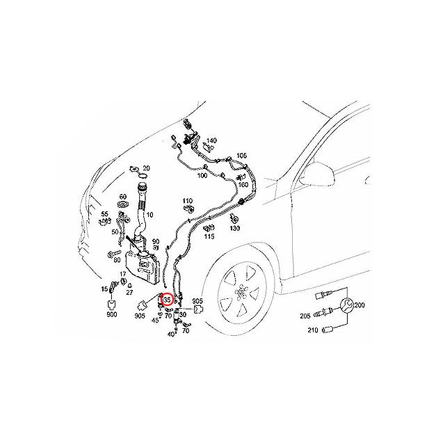 Mercedes-Benz ウォッシャーポンプ メルセデスベンツ W166 X166 : セントピア ショッピングストア - 通販 ...