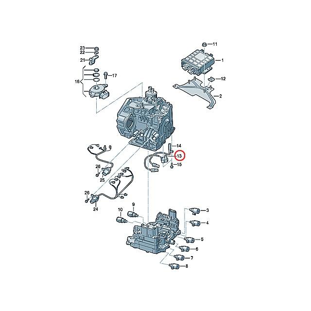 6速AT スピードセンサー G195 フォルクスワーゲン パサート 3C 09G927321B オートマスピードセンサー PASSAT ...