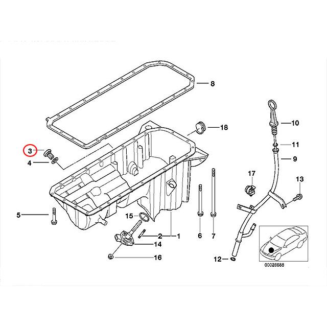 BMW エンジンオイルパン用 ドレンボルト E24 E30 E32 E34 E36 E39 E46 E60 E61 X3(E83) X5(E53) Z3(E36) Z4(E85) : セント ...