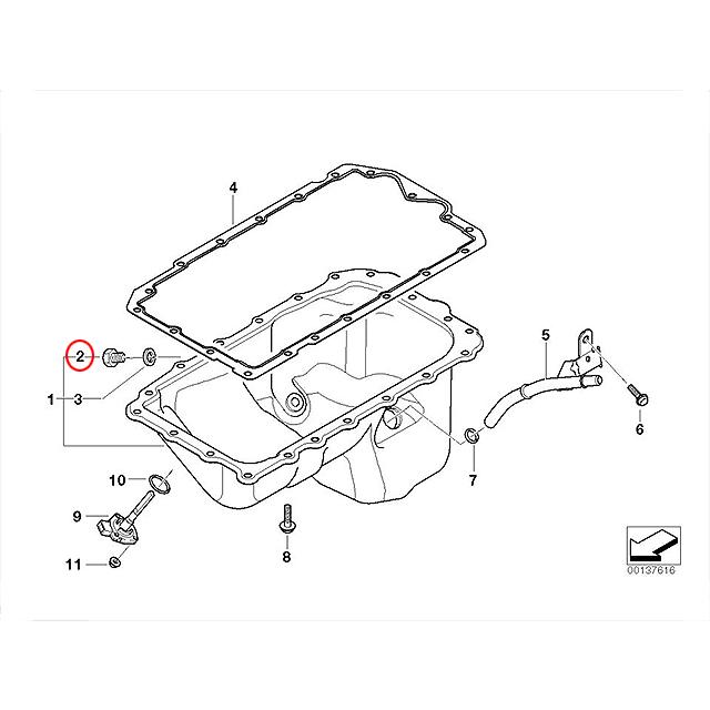 エンジンオイルパン用 ドレンプラグ BMW 1シリーズ E87 116i 118i 120i UE16 UF18 UF20 ...