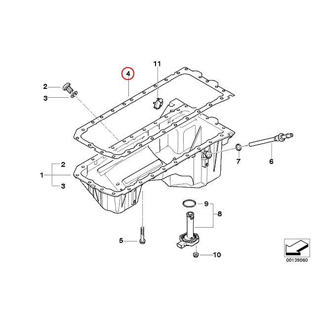 直6 エンジン オイルパン ガスケット パッキン BMW E60 E61 E63 X5(E70) X6(E71) E82 X3(E83) X1(E84) E85 E86 E87 E89 E90 ...